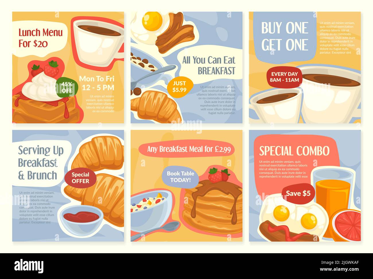Post breakfast Stock Vector Images - Alamy