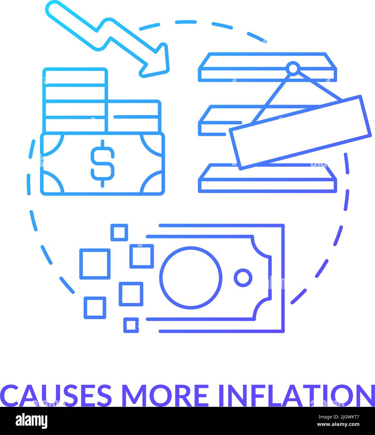 Inflation rate color flat hi-res stock photography and images - Alamy