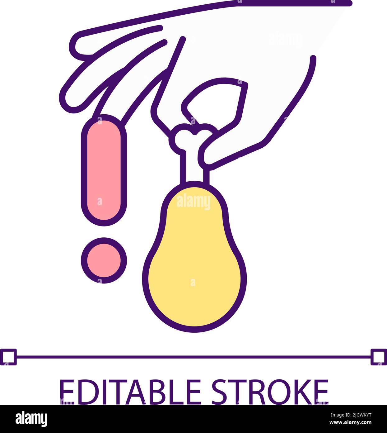 Dangerous unhealthy food RGB color icon Stock Vector Image & Art - Alamy