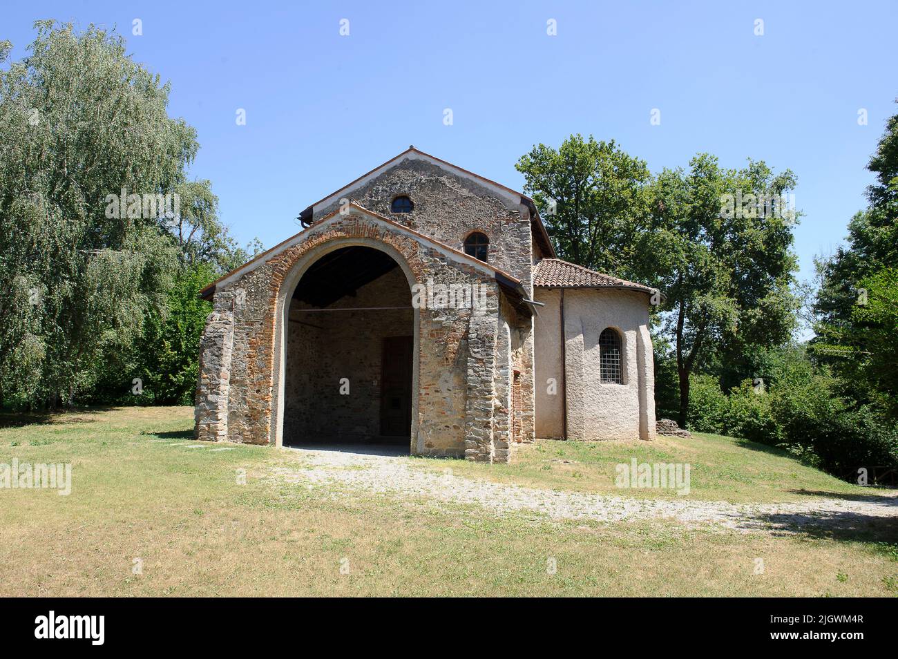 Europe, Italy, Lombardy, Varese province. The archaeological area of ...