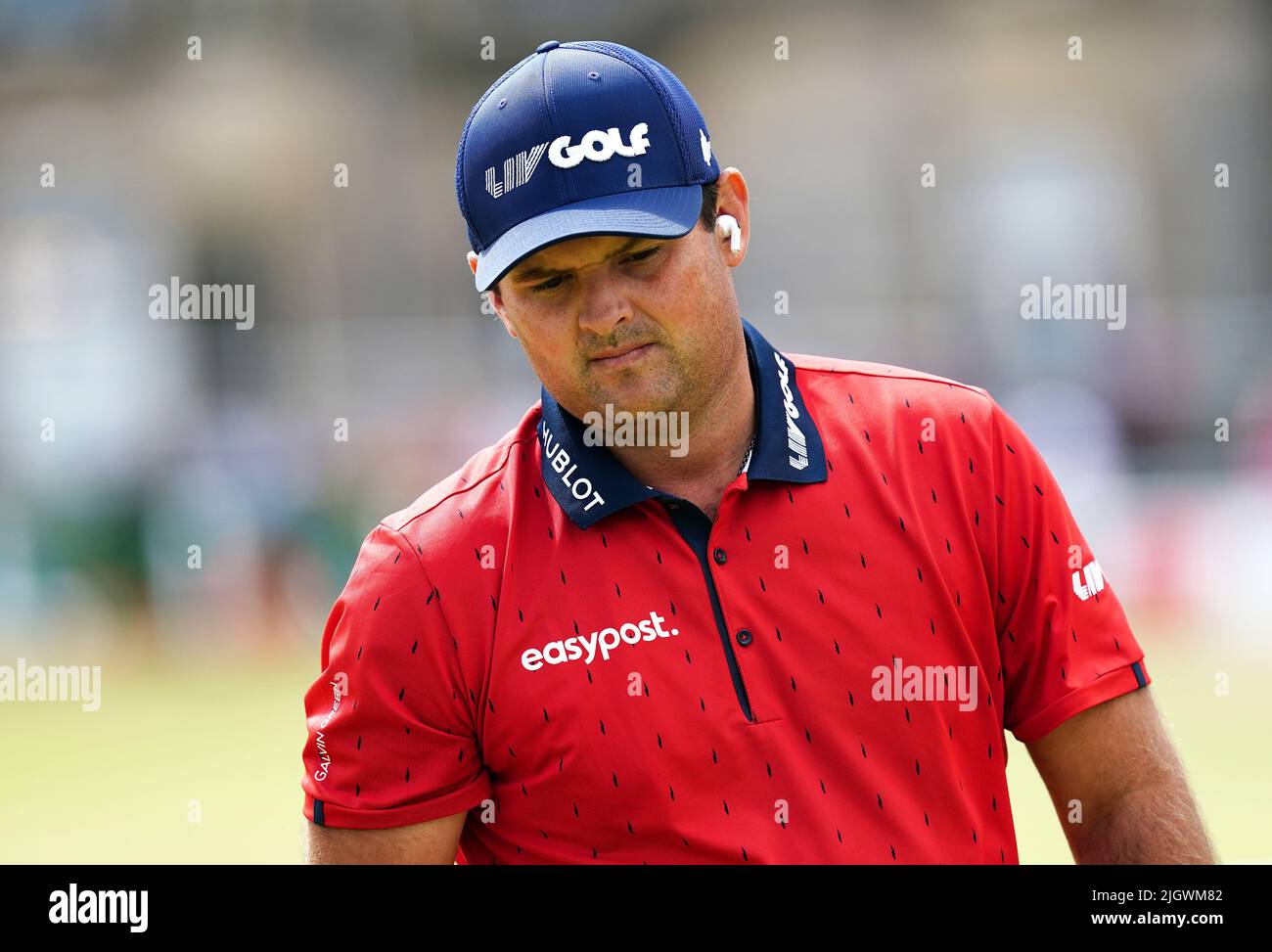 USA's Patrick Reed wearing LIV Golf branded clothing during practice ...