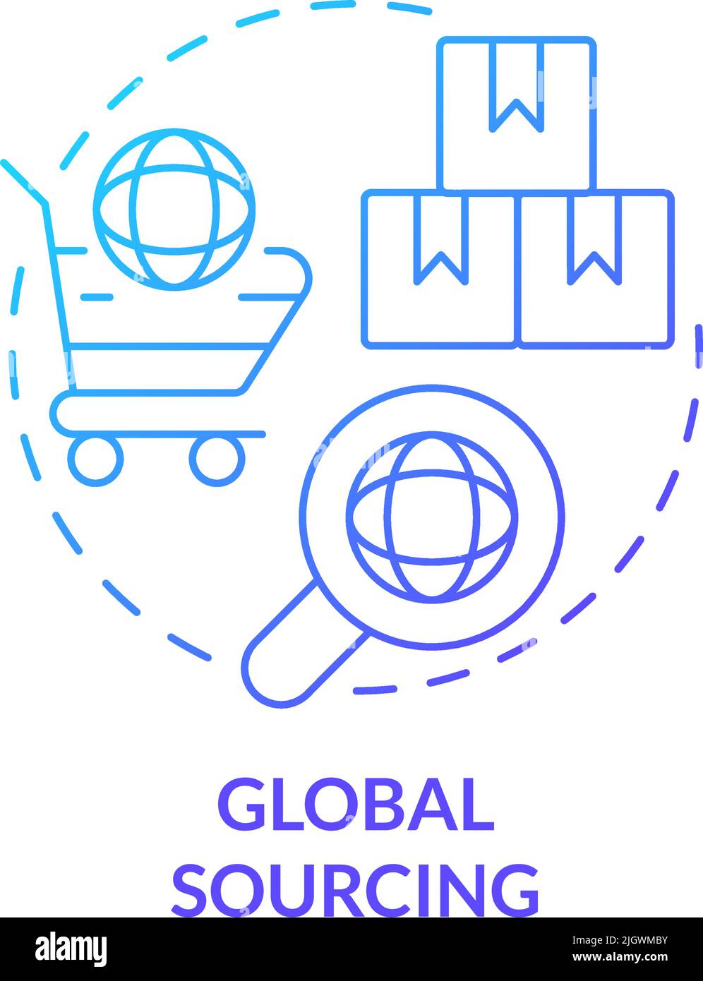 Sourcing purchasing procurement Stock Vector Images - Alamy