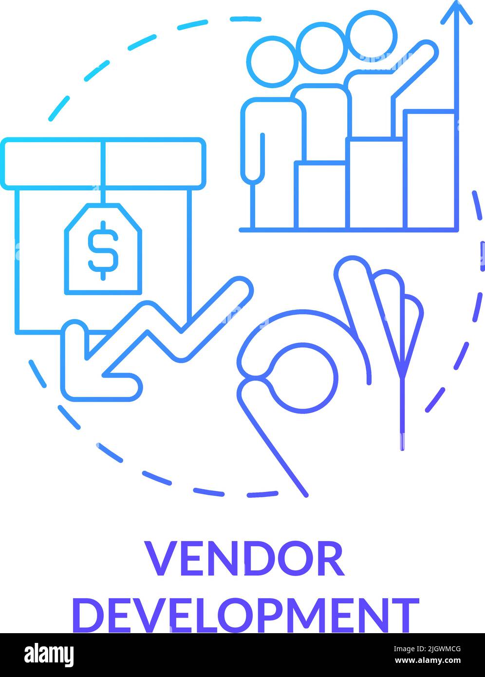 Vendor development blue gradient concept icon Stock Vector Image & Art ... Vendor development blue gradient concept icon Stock Vector Image & Art ...