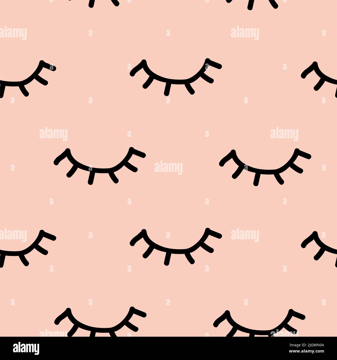 Pattern eyes closed eyelashes dream Stock Vector Image & Art - Alamy