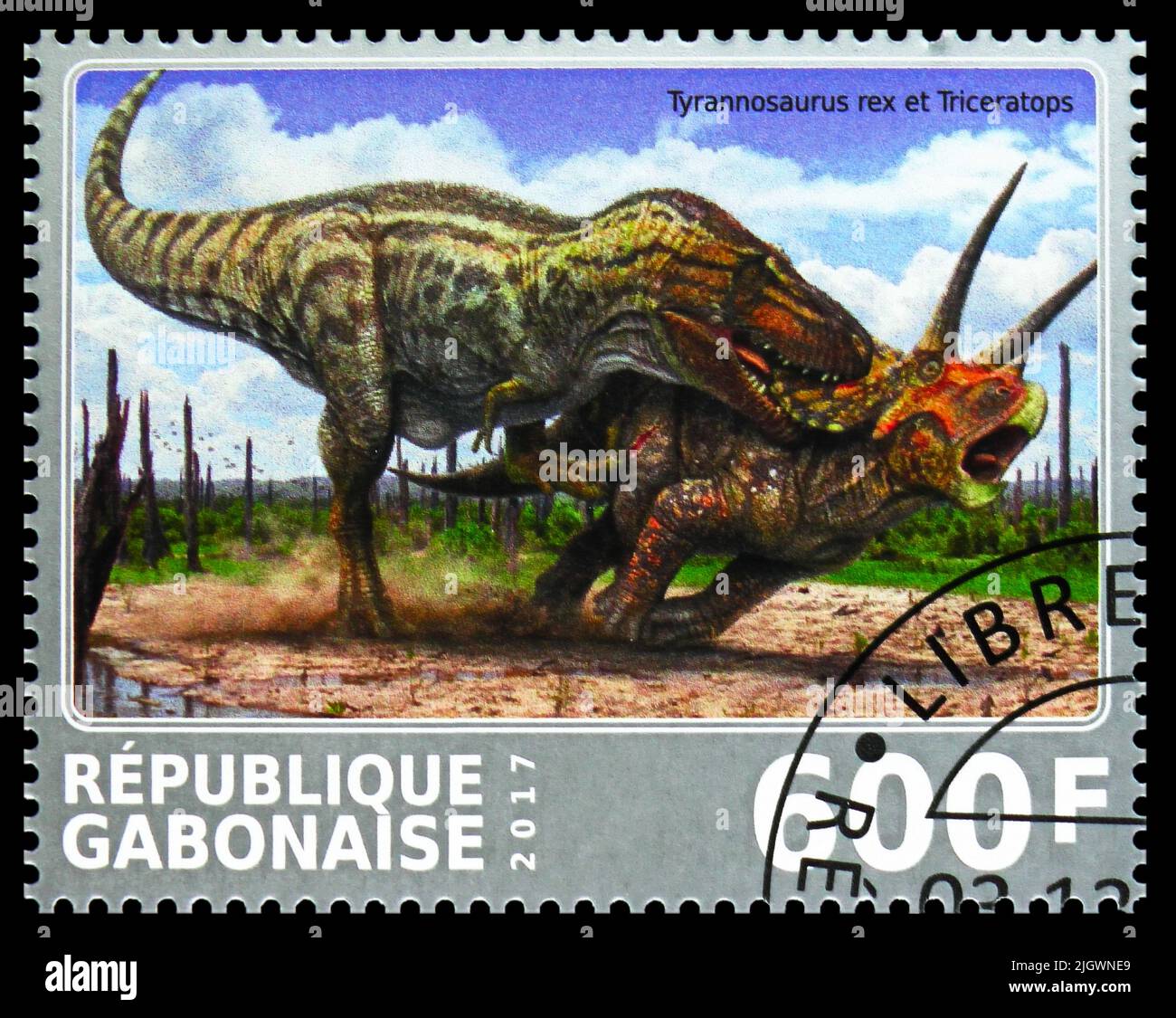 MOSCOW, RUSSIA - JUNE 17, 2022: Postage stamp printed in Gabon shows ...