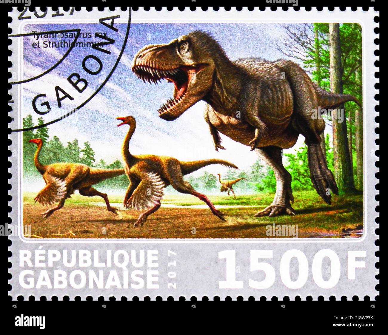 MOSCOW, RUSSIA - JUNE 17, 2022: Postage stamp printed in Gabon shows ...