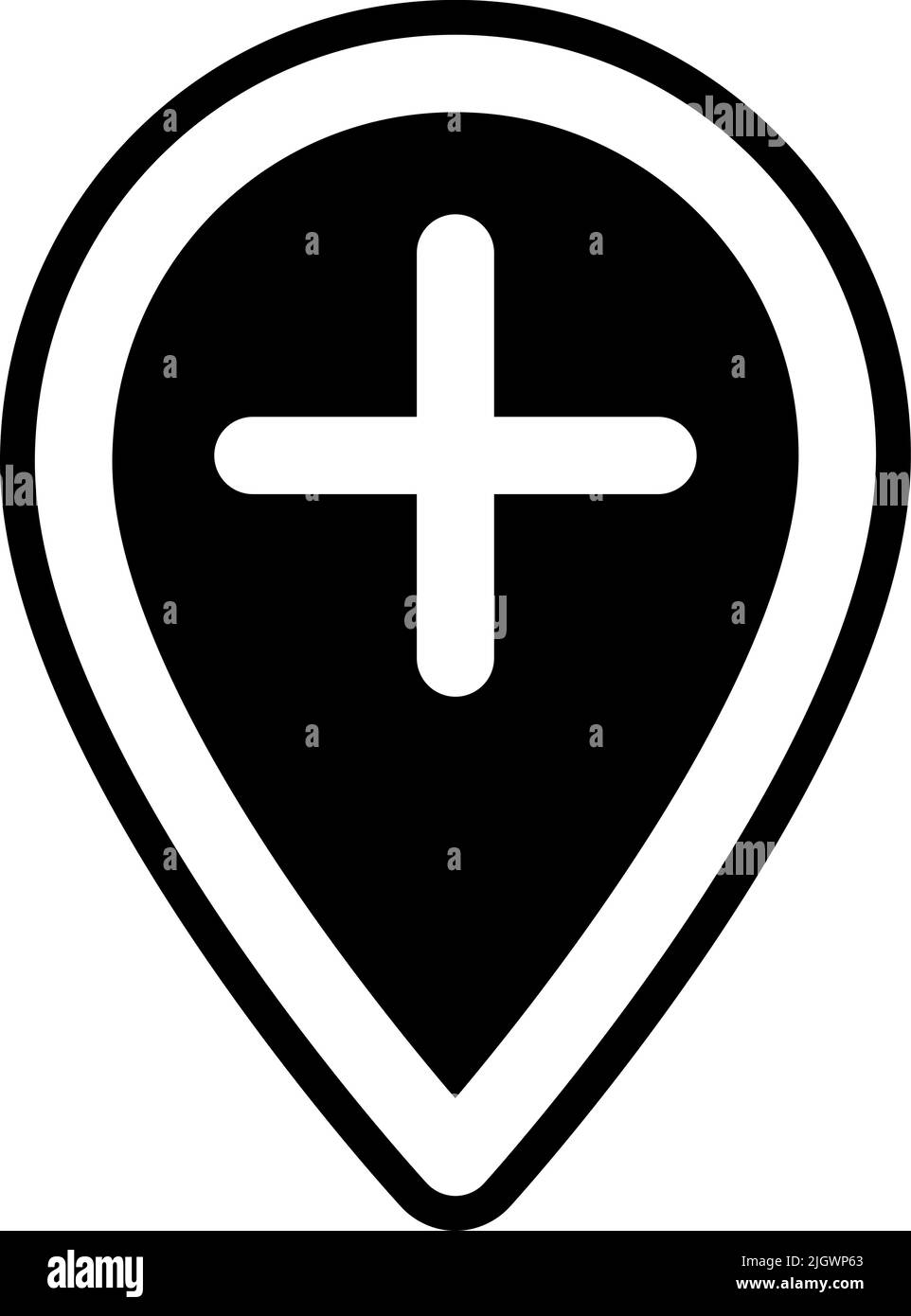 Add pin icon Stock Vector Image & Art - Alamy