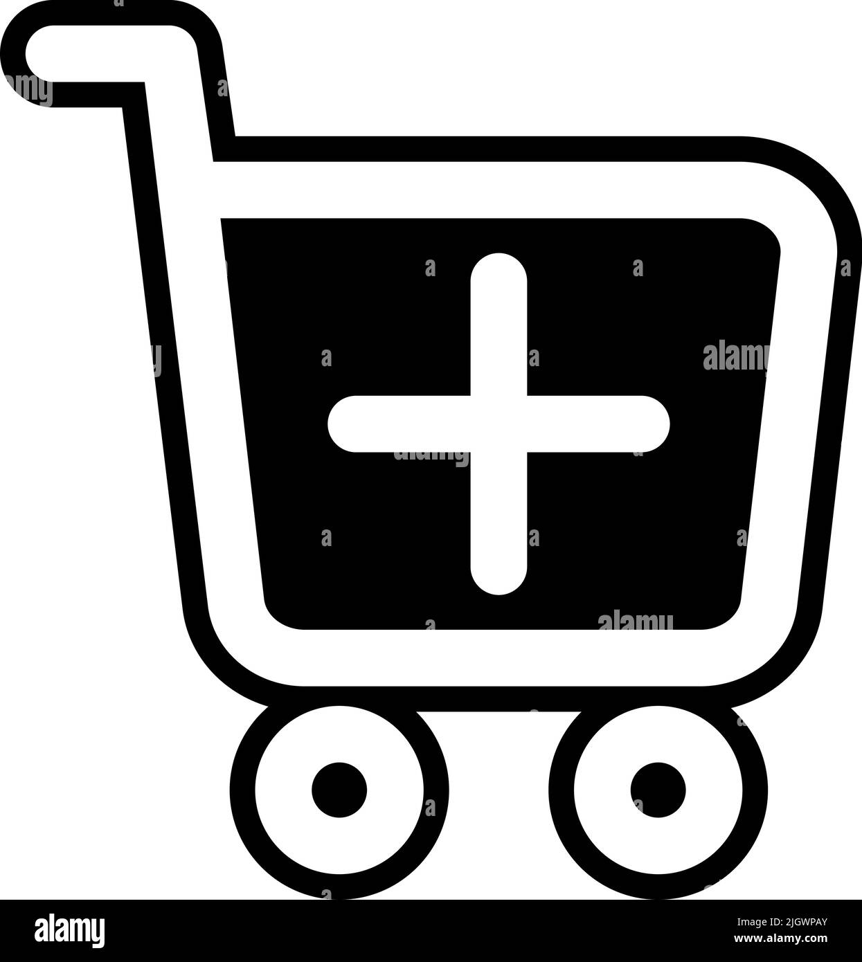 Add shopping cart icon Stock Vector Image & Art - Alamy