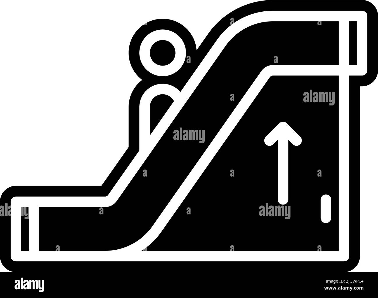 Airport escalator icon Stock Vector Image & Art - Alamy