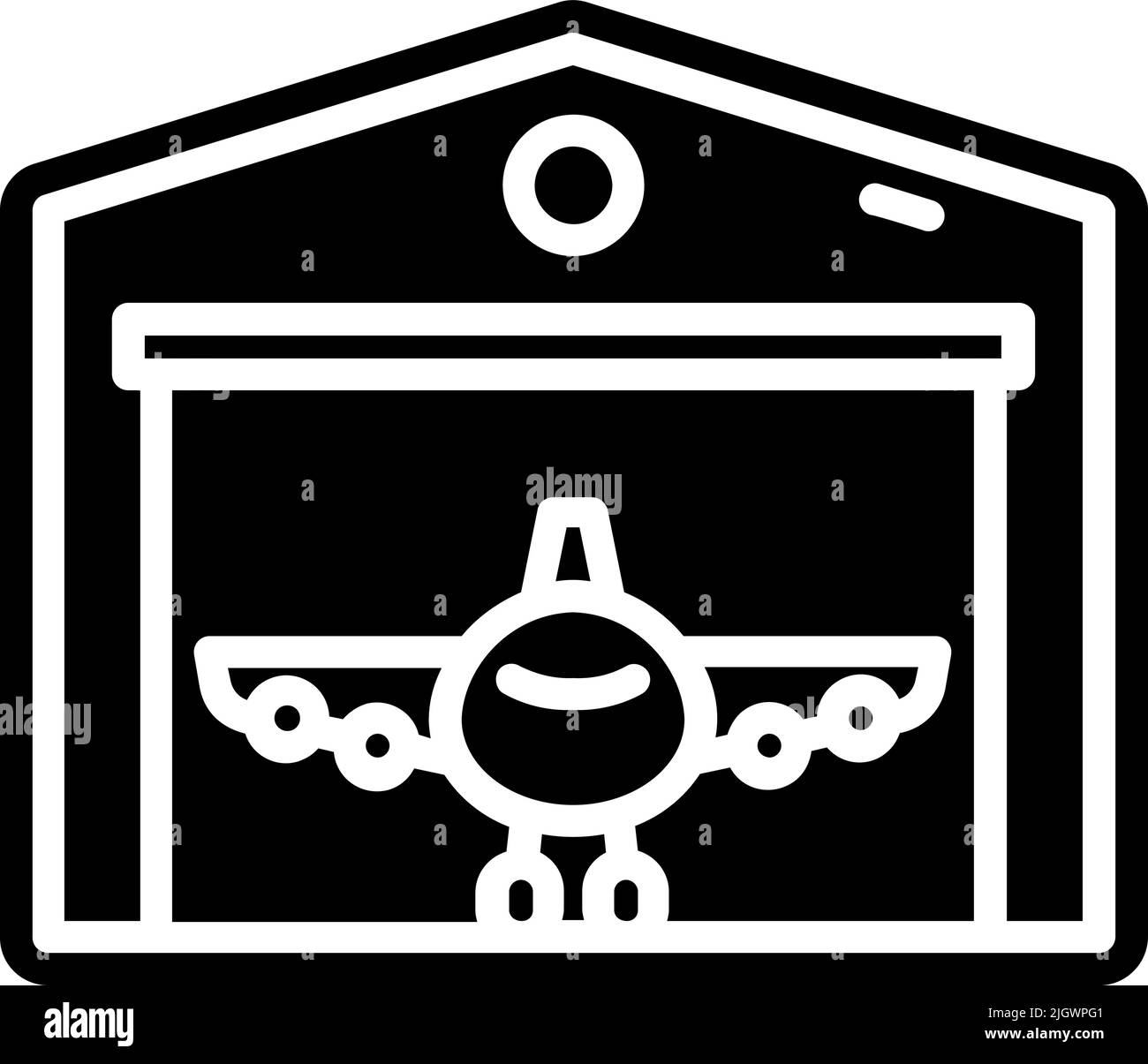 Airport hangar icon Stock Vector Image & Art - Alamy