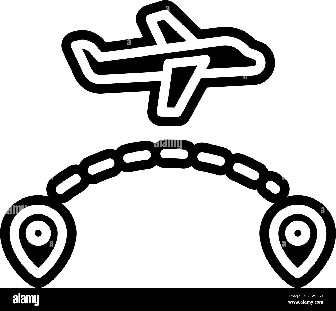 Airport direct flight icon Stock Vector Image & Art - Alamy