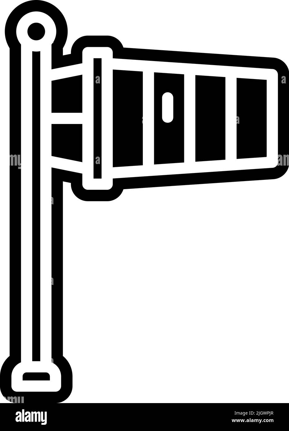 Wind direction indicator airport Cut Out Stock Images & Pictures - Alamy