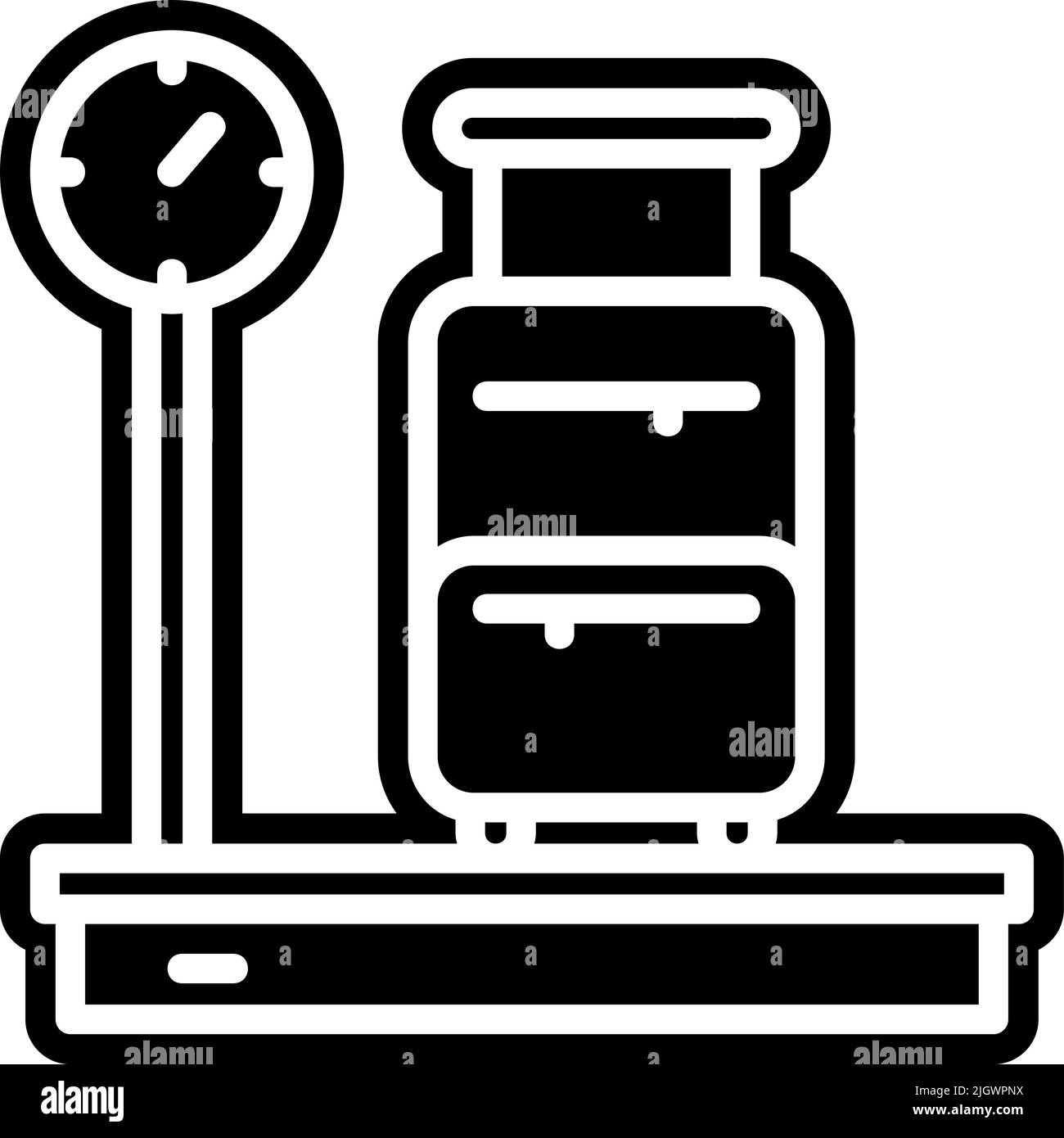 Bag weight airport Stock Vector Images - Alamy