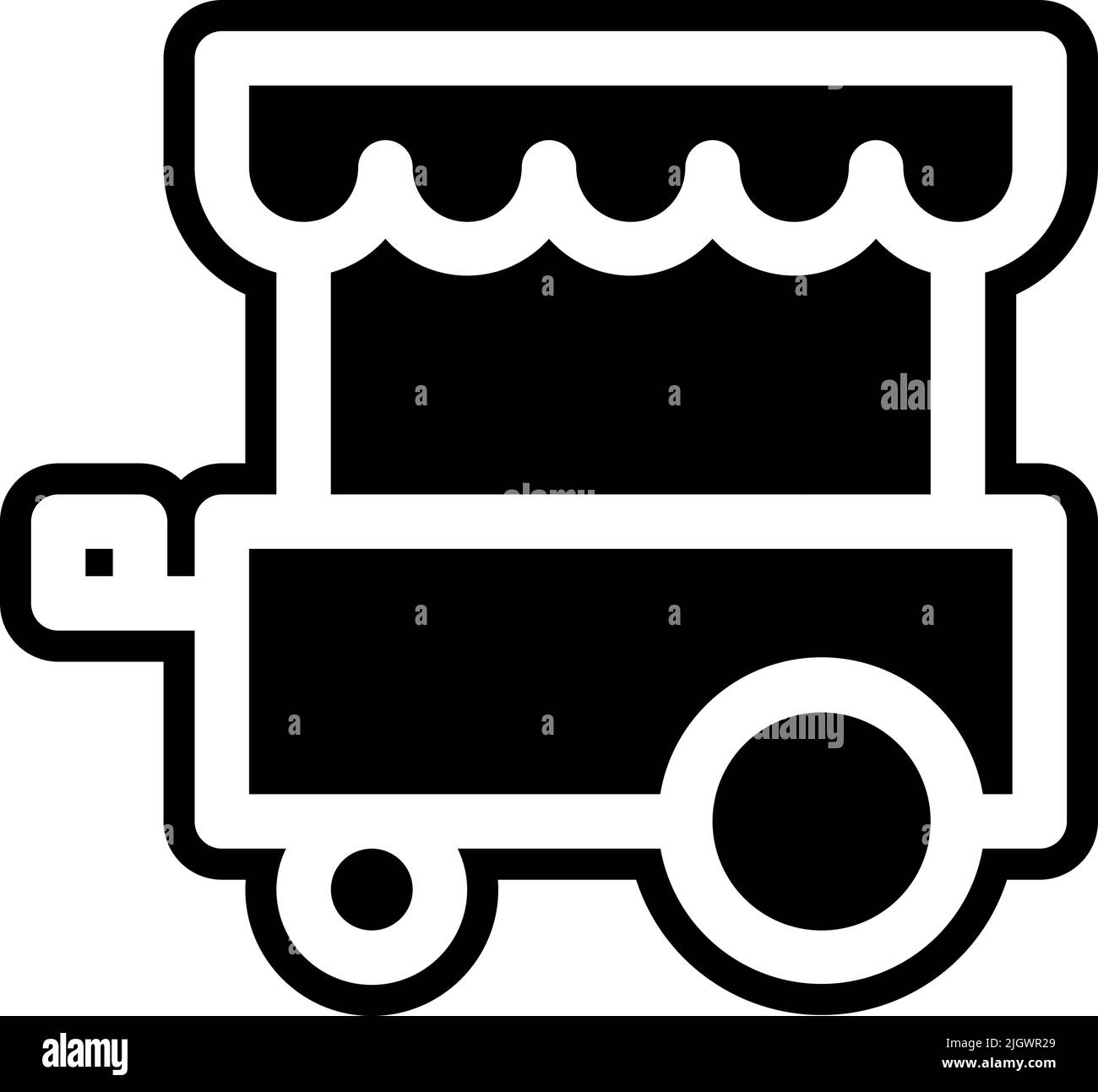 Amusement park food stall icon Stock Vector Image & Art - Alamy