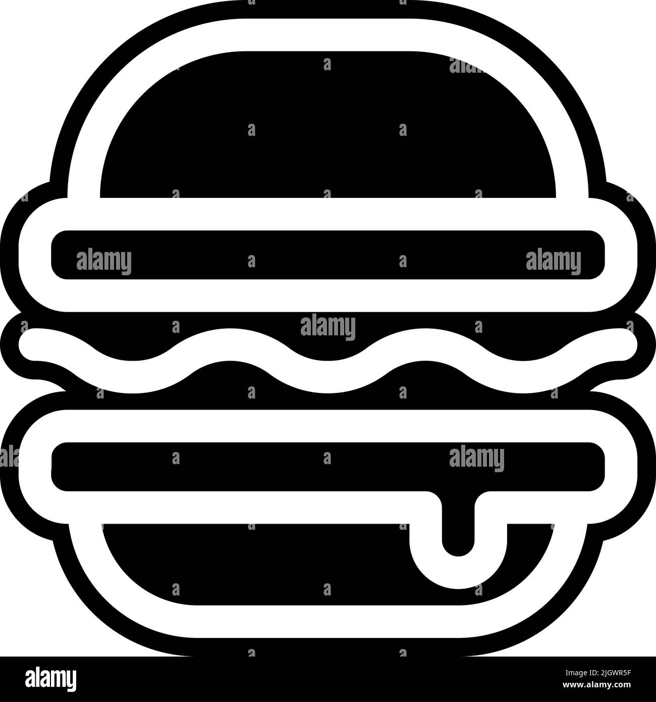 Amusement park burger icon Stock Vector Image & Art - Alamy