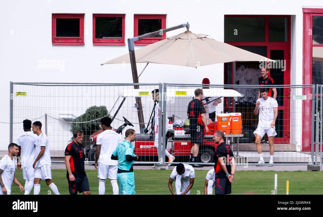 Munich, Germany. 13th July, 2022. Soccer: Bundesliga, training FC ...