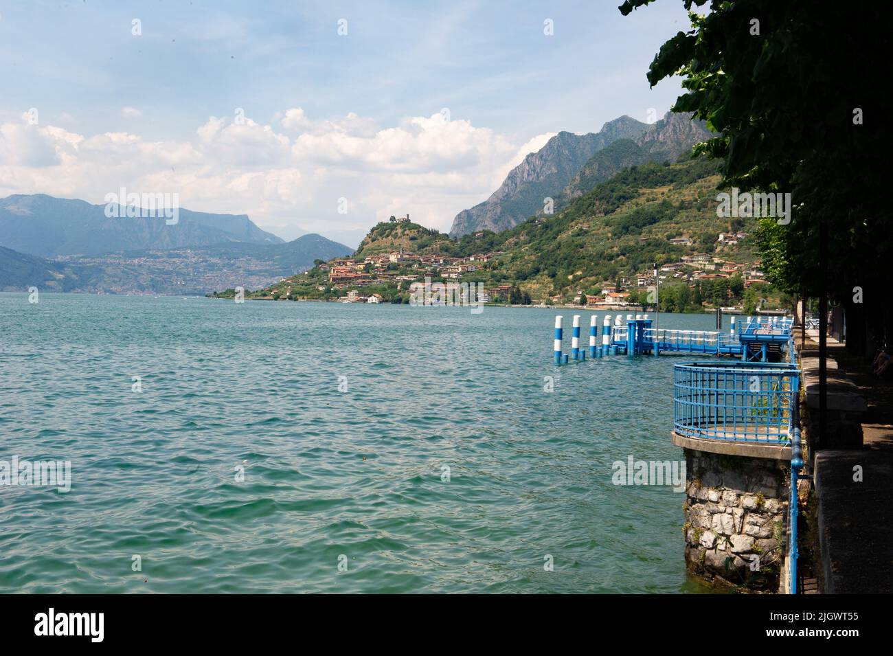27 june 2021 - Europe, Italy, Lombardy, Lake Iseo, Sebino Lake, Sulzano ...