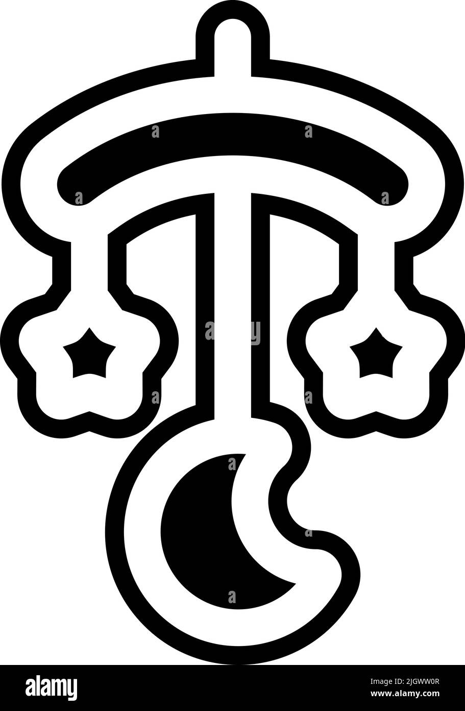 Black infant crib Stock Vector Images - Alamy