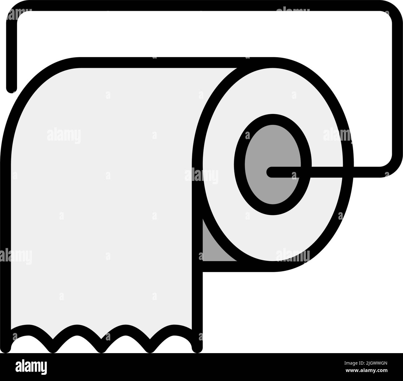 Toilet paper roll icon. Editable vector Stock Vector Image & Art - Alamy