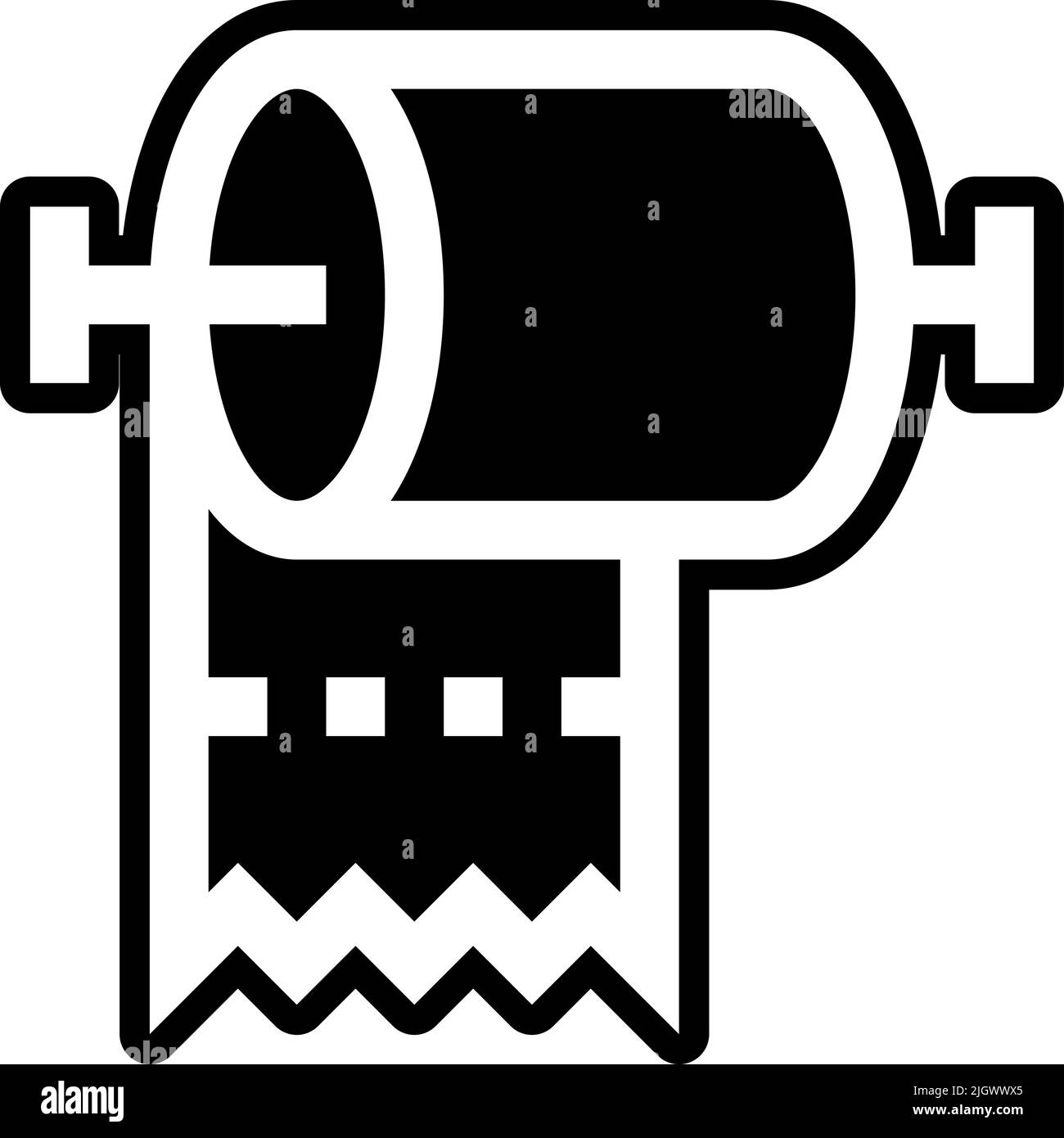 Bathroom toilet paper icon Stock Vector Image & Art - Alamy