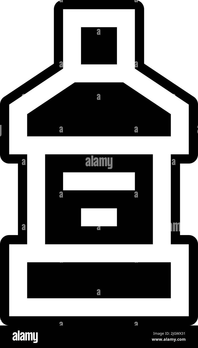 Mouthwash bottle icon flat Stock Vector Images - Alamy