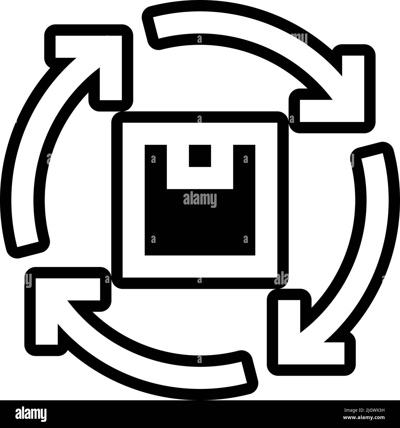 Circular economy recyclable icon Stock Vector Image & Art - Alamy