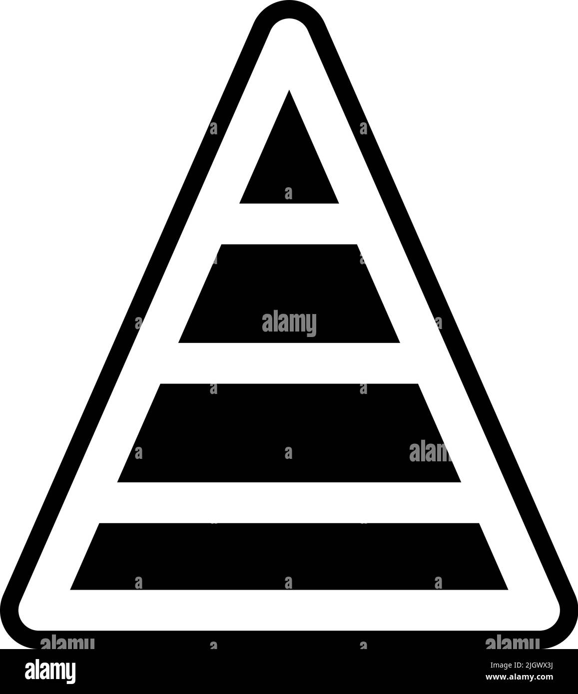 Chart and diagram pyramid icon Stock Vector Image & Art - Alamy