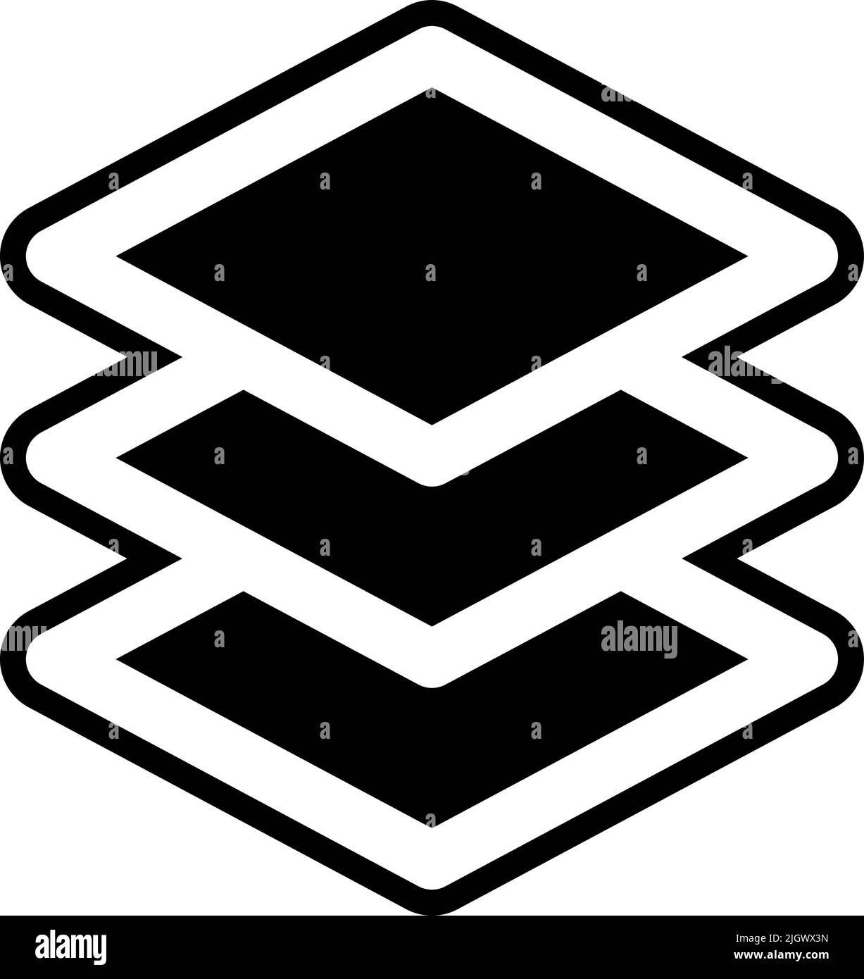 Chart and diagram layer icon Stock Vector Image & Art - Alamy