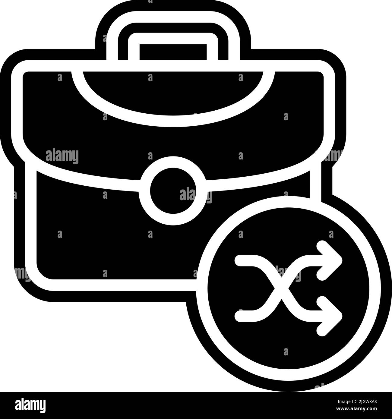 Change management briefcase icon Stock Vector Image & Art - Alamy
