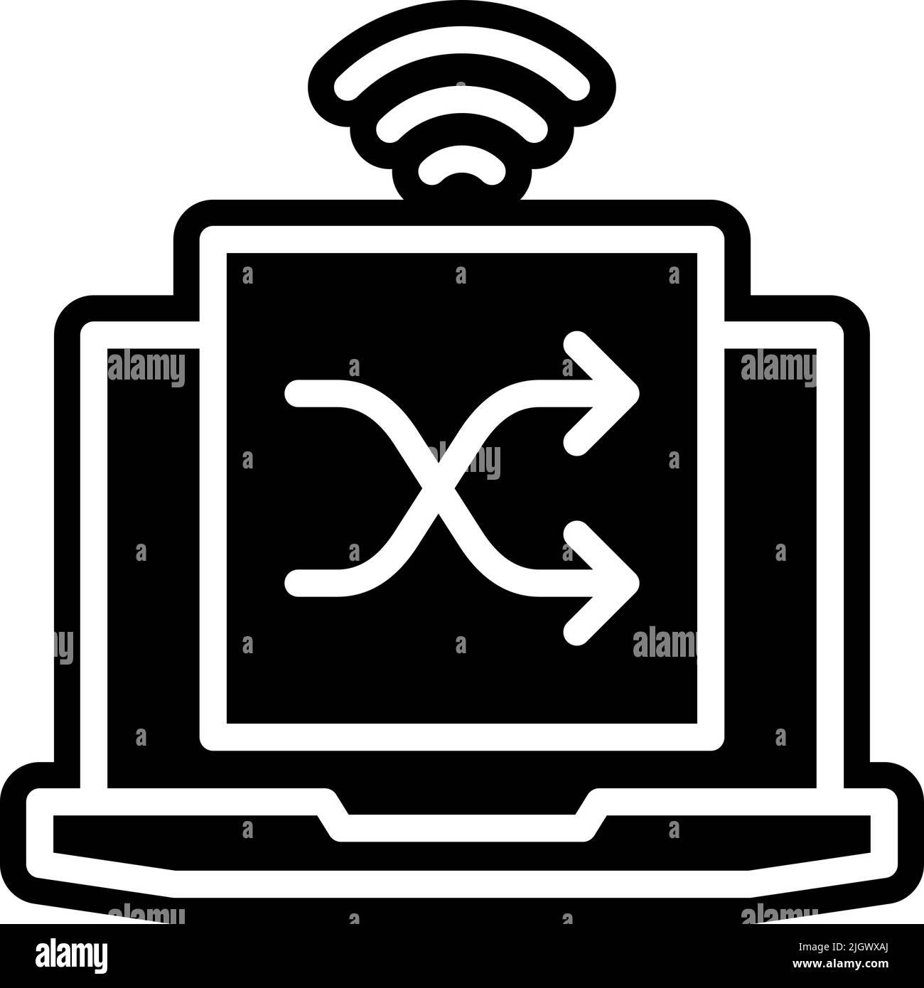 Change management laptop icon Stock Vector Image & Art - Alamy