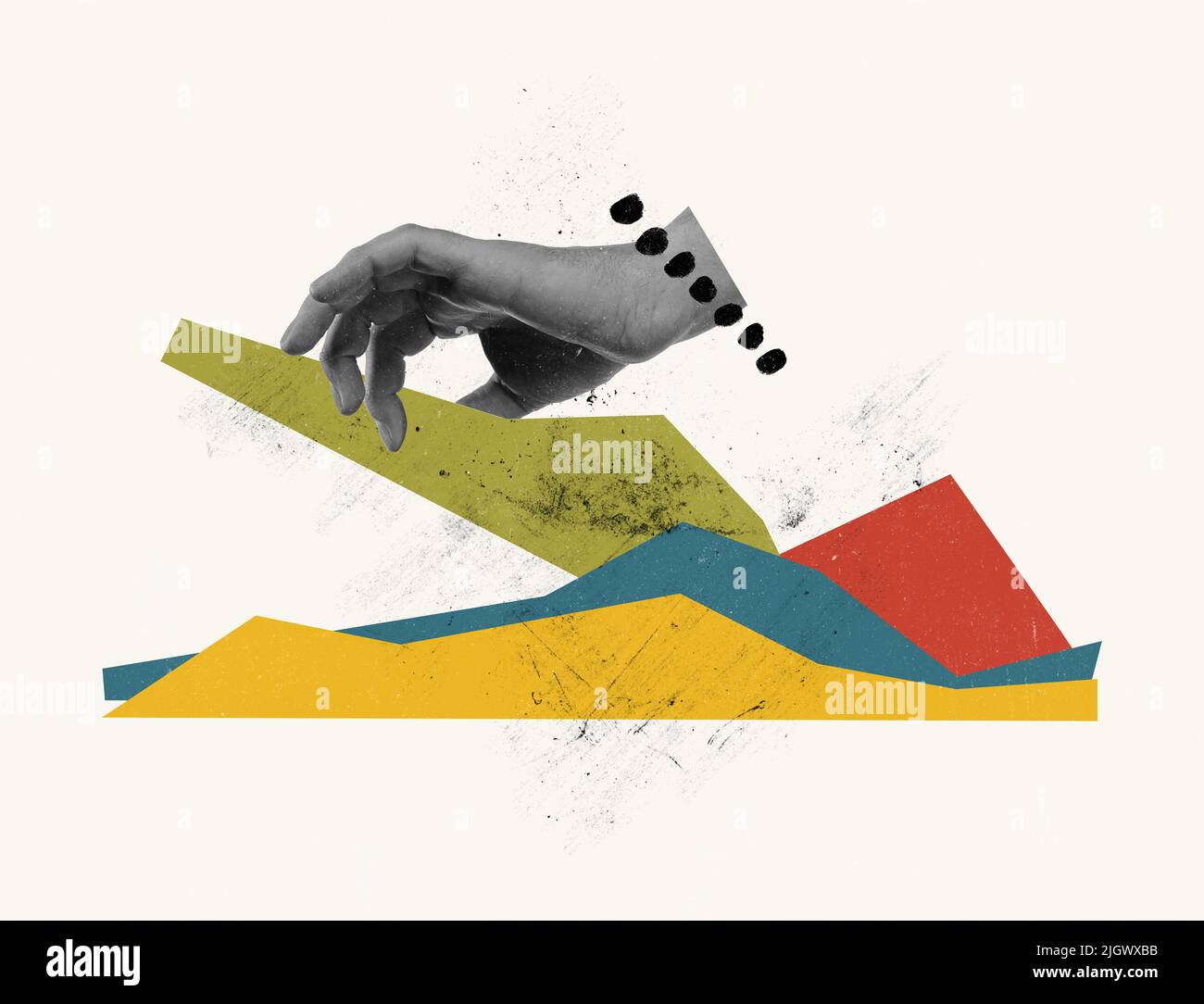 Business plan image collage hand hi-res stock photography and images ...