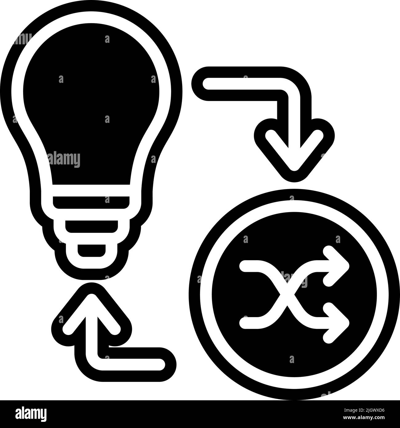 Icon technology innovation Black and White Stock Photos & Images - Alamy