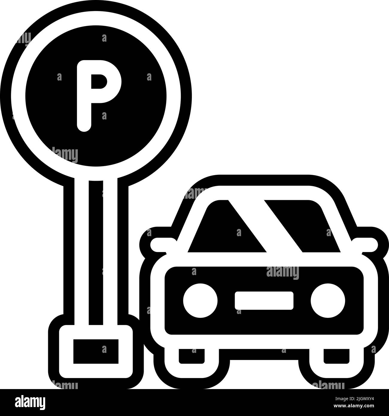 Station car parking Black and White Stock Photos & Images - Alamy