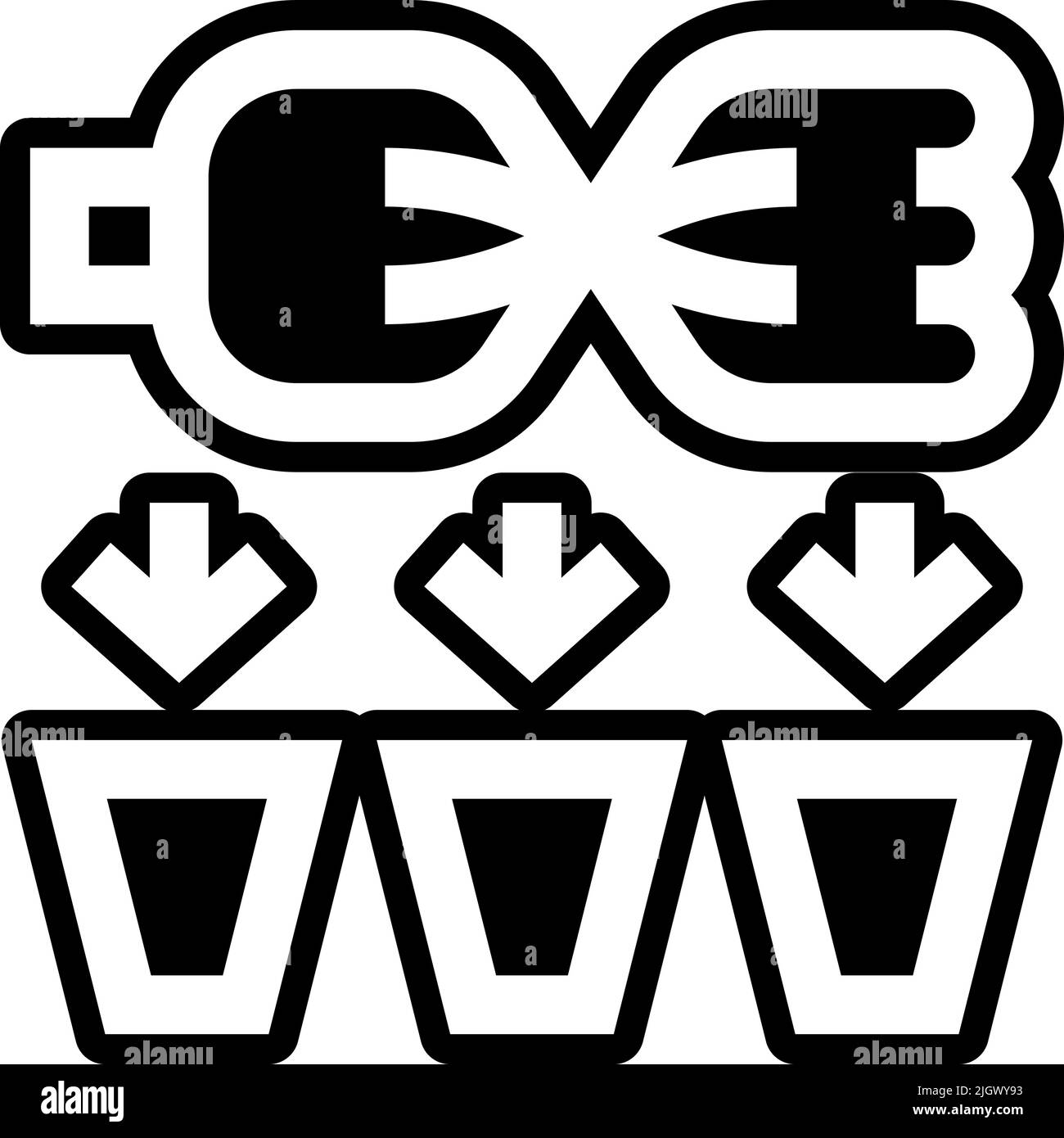 Sustainable circular economy reuse Black and White Stock Photos ...