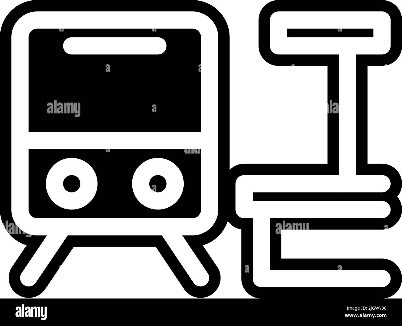 Map marker icon train hi-res stock photography and images - Alamy