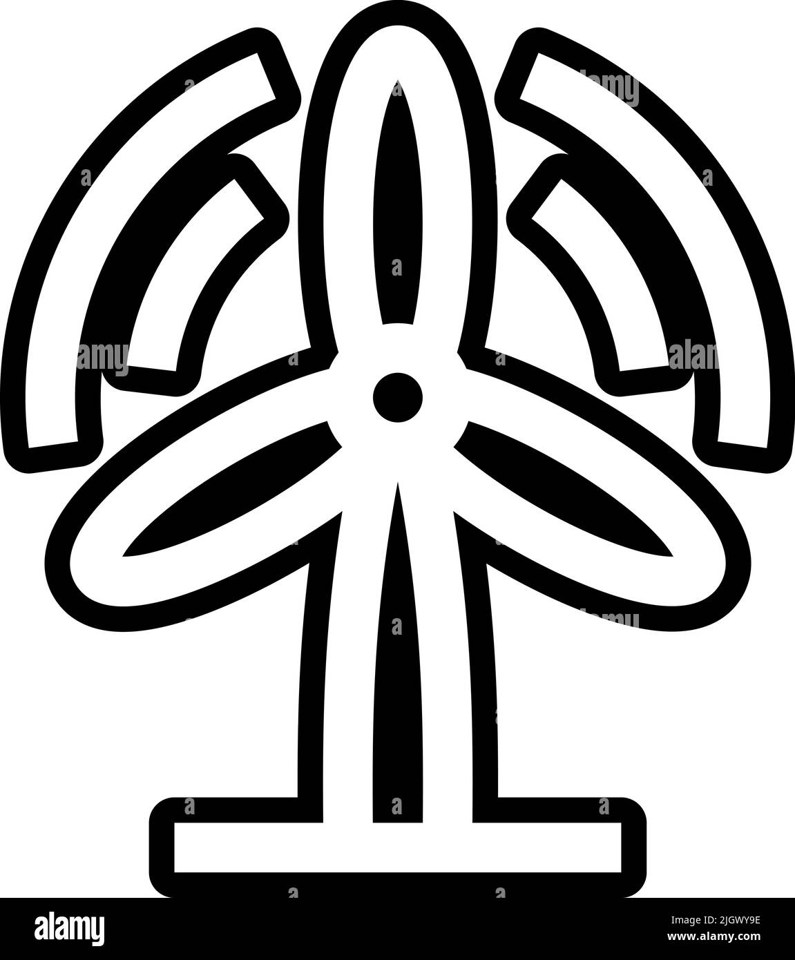 Circular windmill Stock Vector Images - Alamy