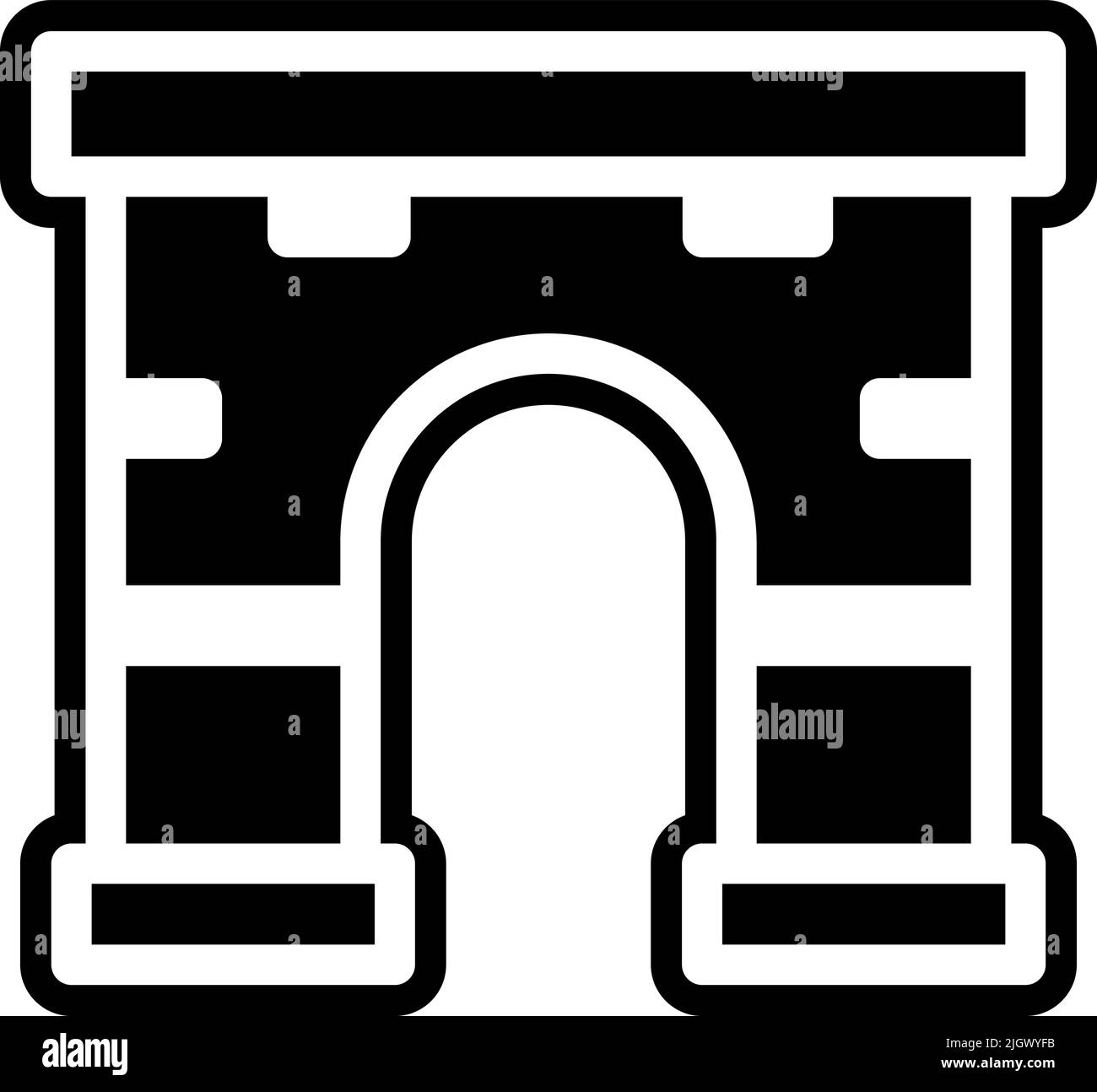 City gate art Black and White Stock Photos & Images - Alamy