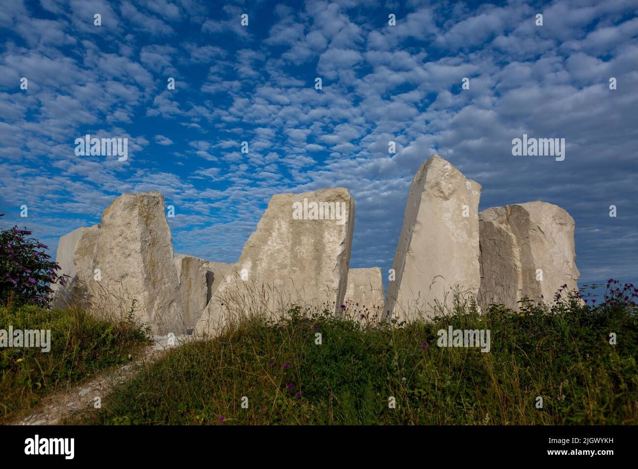 Tout Quarry Sculpture, Portland, Dorset Stock Photo - Alamy