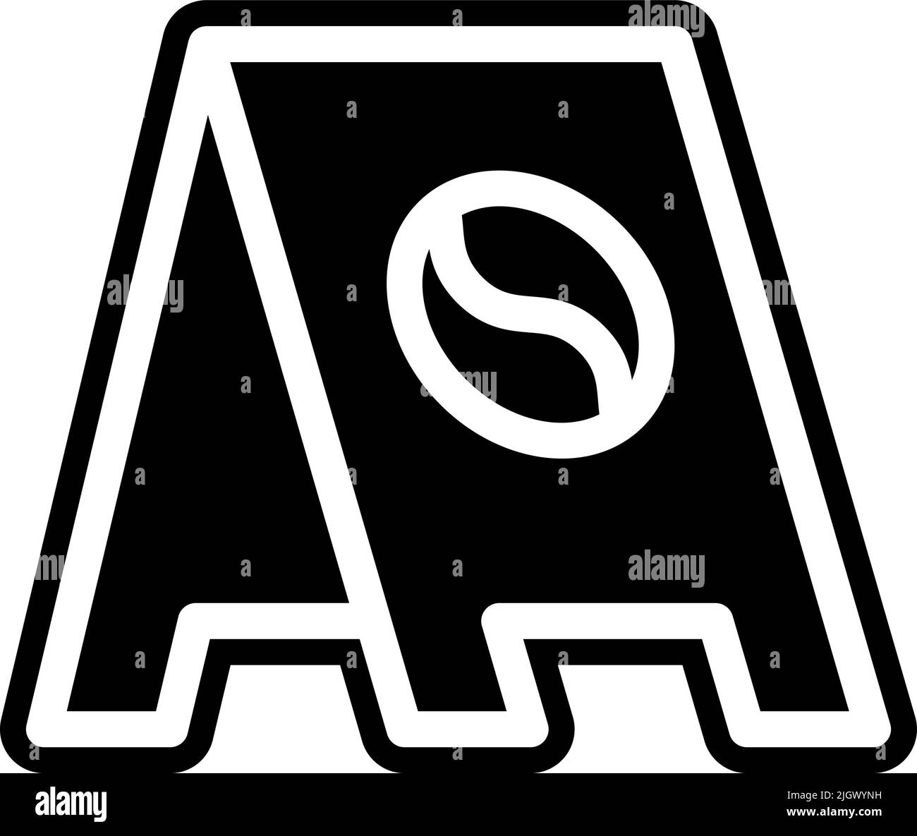 Sign coffee shop Black and White Stock Photos & Images - Alamy