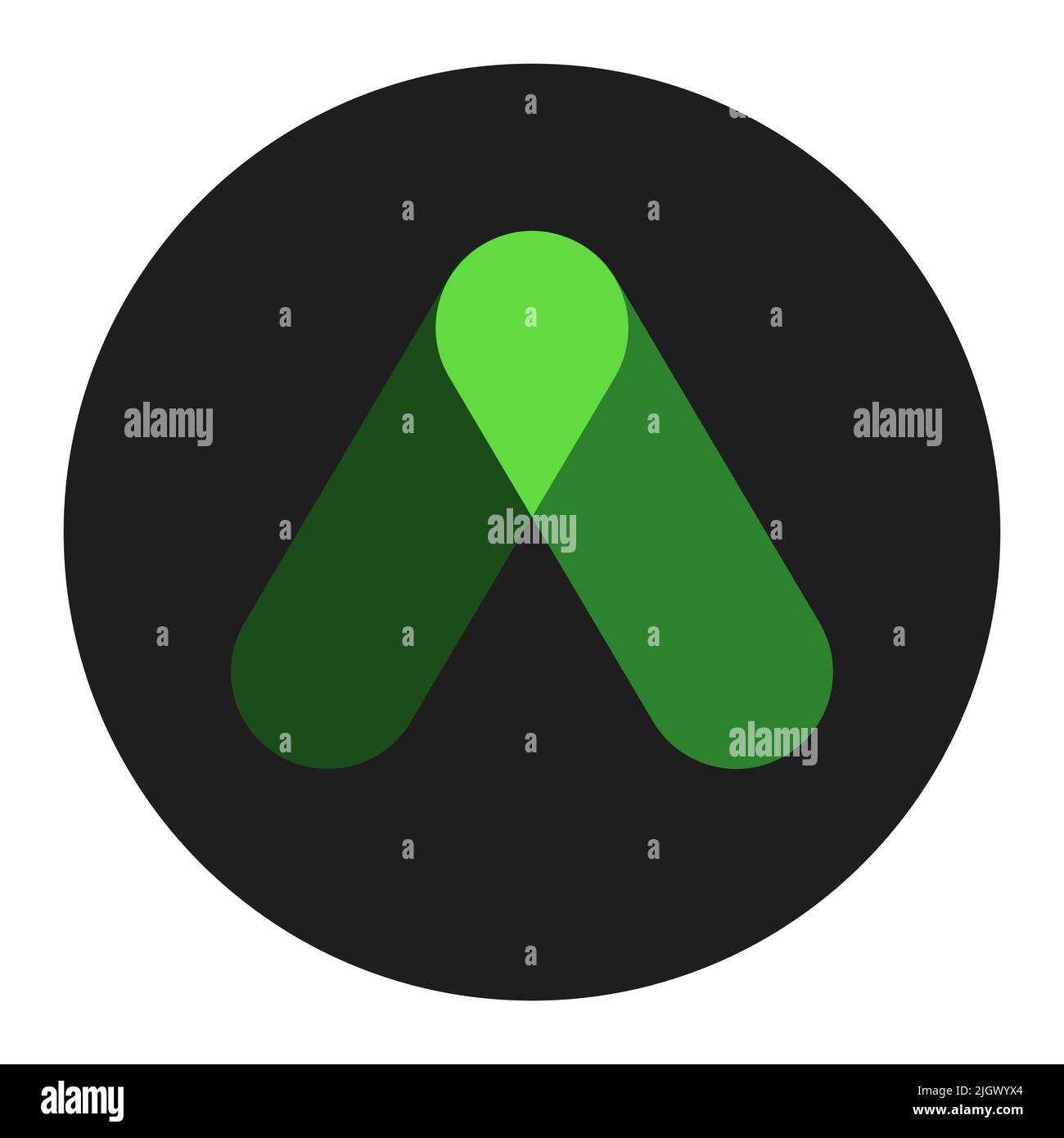 Anchor Protocol ANC token symbol cryptocurrency logo coin icon in ...