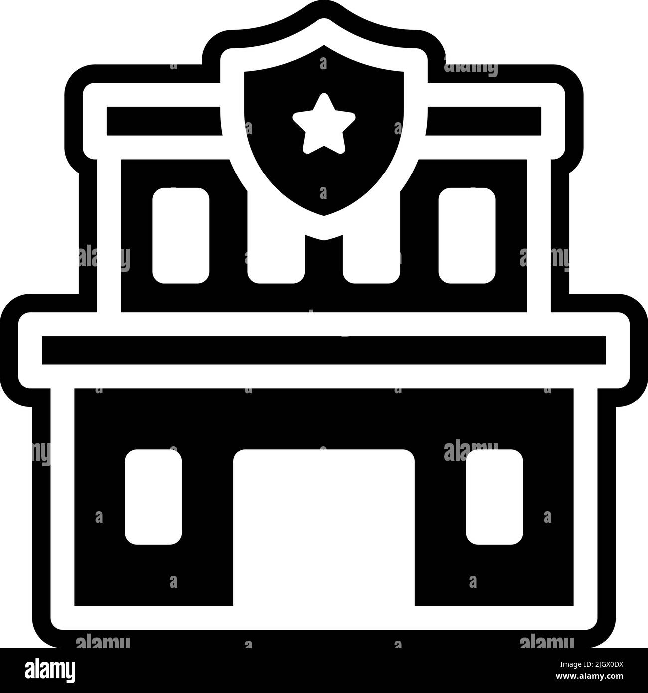 Police station post office Stock Vector Images - Alamy