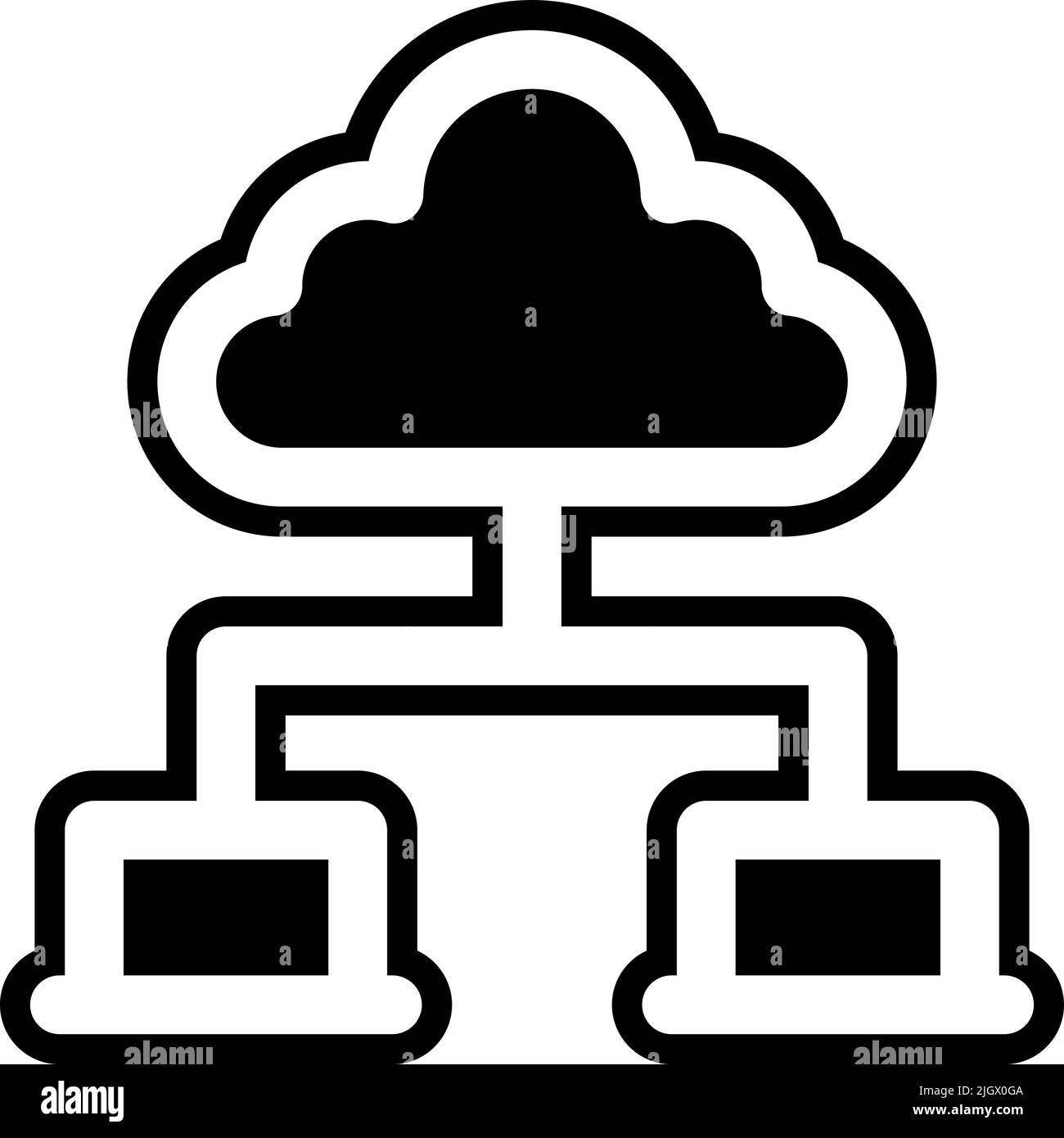 Communication and media cloud computing icon Stock Vector Image & Art ...