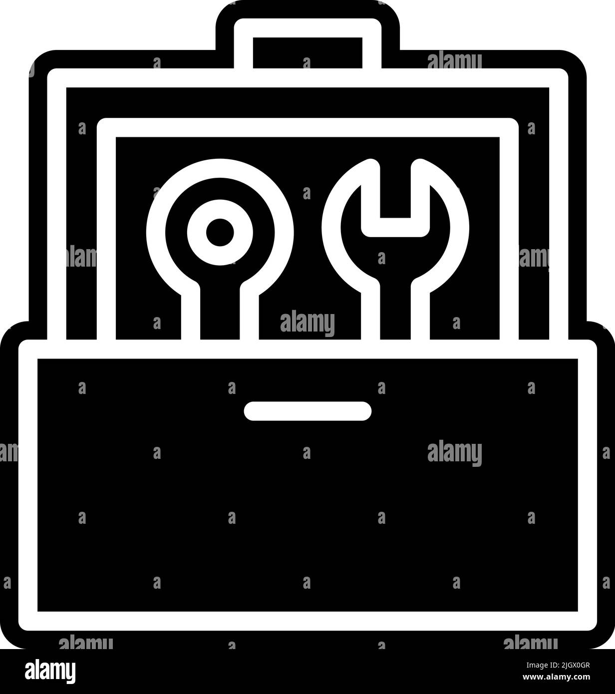 Construction tools toolbox icon Stock Vector Image & Art - Alamy