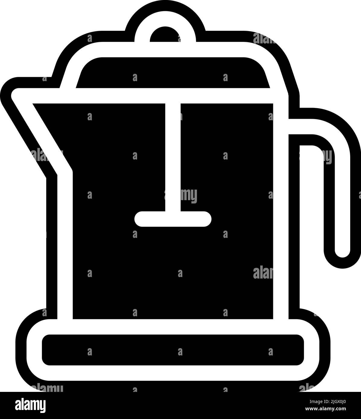 Black line french cafe icon hi-res stock photography and images - Alamy