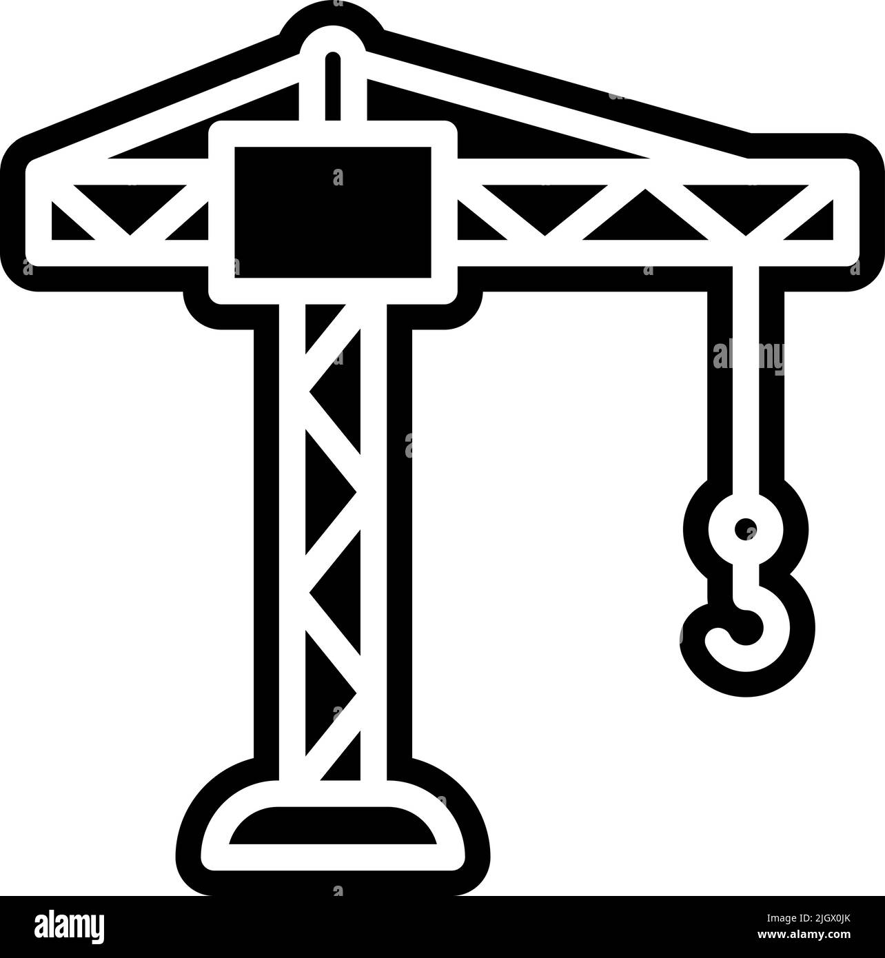 Construction tools tower crane icon Stock Vector Image & Art - Alamy
