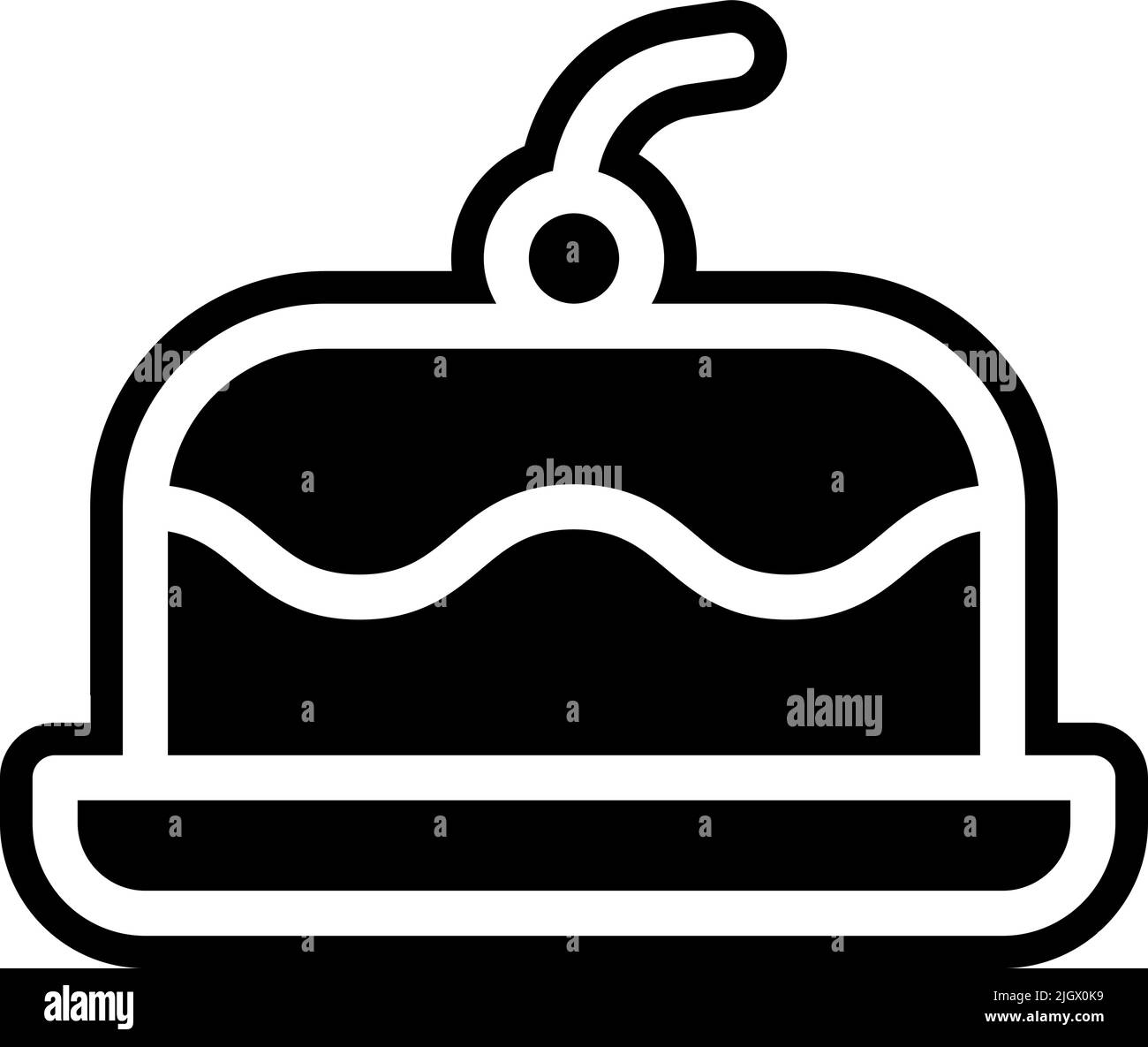 Coffee shop pudding icon Stock Vector Image & Art - Alamy