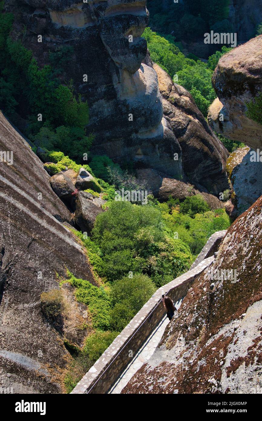 The Meteora complex consists mainly of Oligocene and Miocene pebbly ...