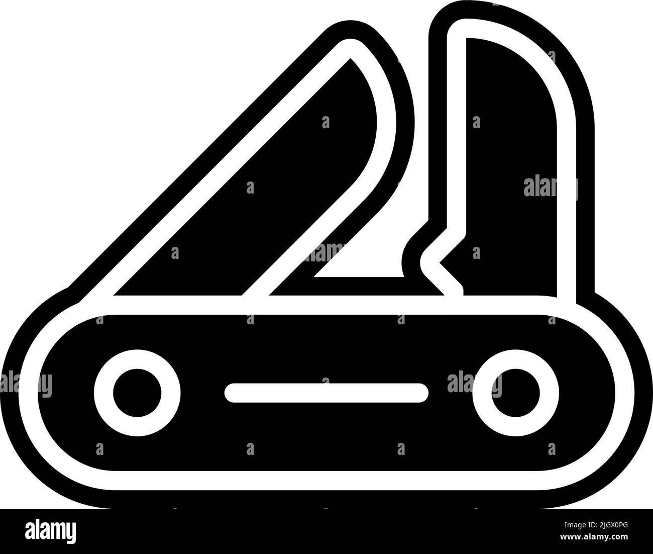 Simple pocket knife Stock Vector Images - Alamy