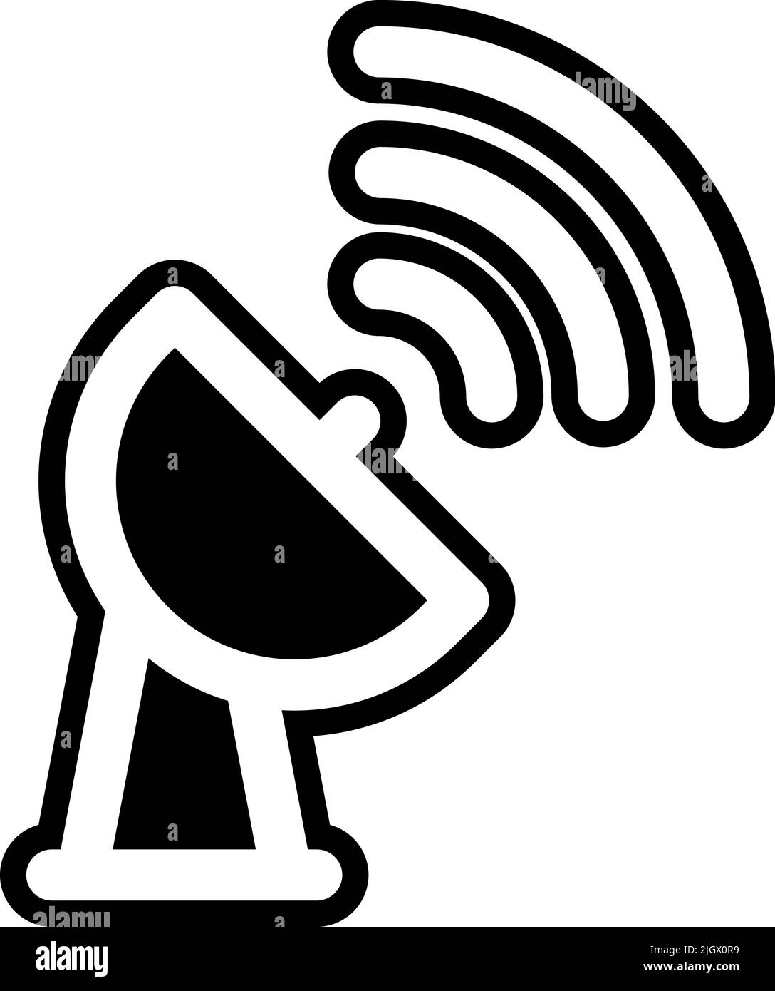 Communication and media satellite dish icon Stock Vector Image & Art ...