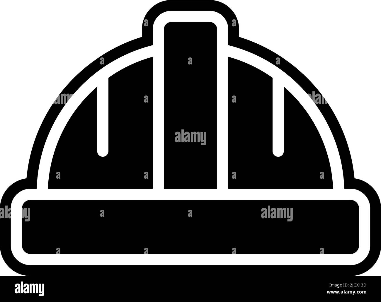 Construction tools helmet safety Black and White Stock Photos & Images ...